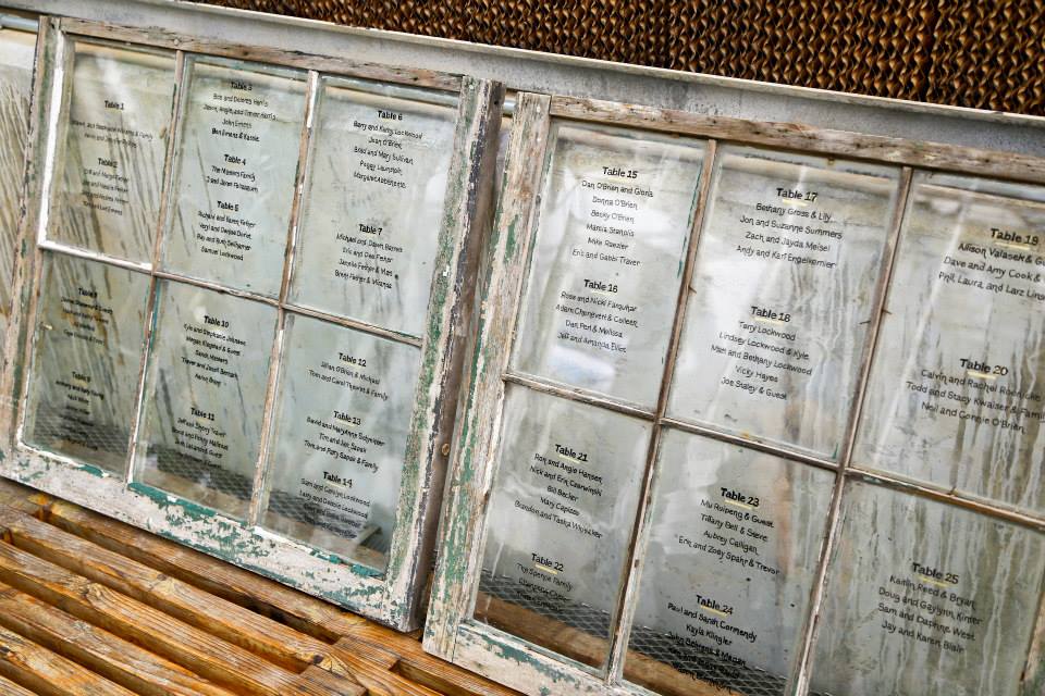 DIY – Antique Windows as Seating Charts and Menus – The Critiquing Chemist